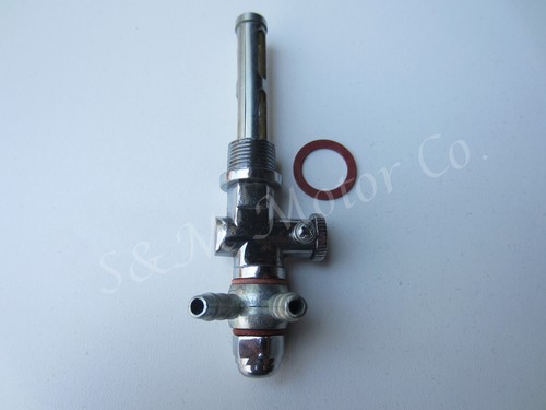 BSA EWARTS PETCOCK GAS TANK TAP WITH DOUBLE BANJO COMPLETE 42-8075, 65 ...