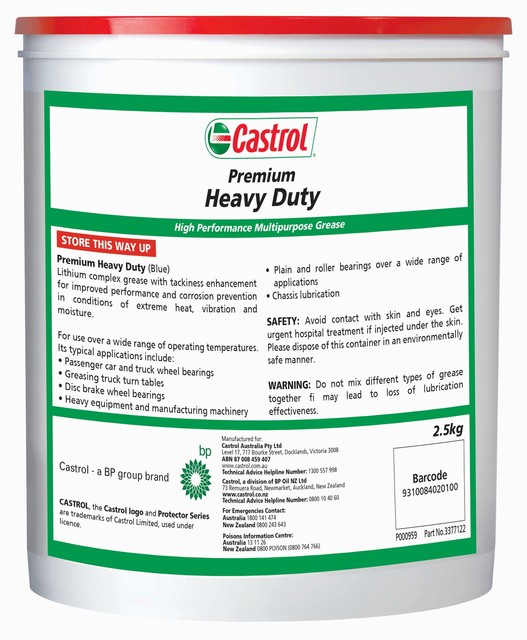 4WD Castrol Premium Heavy Duty Grease 2.5Kg - 3377122 for sale online ...