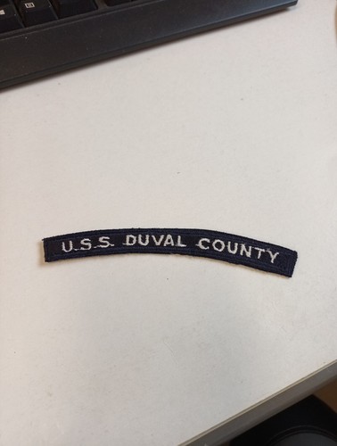 patch armee us navy TAB USS DUVAL COUNTY ORIGINAL | eBay