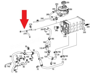 Class Mercedes SL/gle/GLS/CLS/E/S/GL/ML Tube intercooler OEM 2782030417 ...