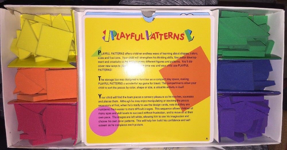 Rare Vintage Game Discovery Toys PLAYFUL PATTERNS Design Activity ...