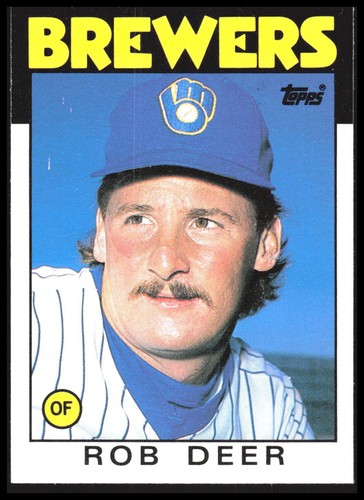 1986 Topps Traded Rob Deer #31T Milwaukee Brewers 5K | eBay