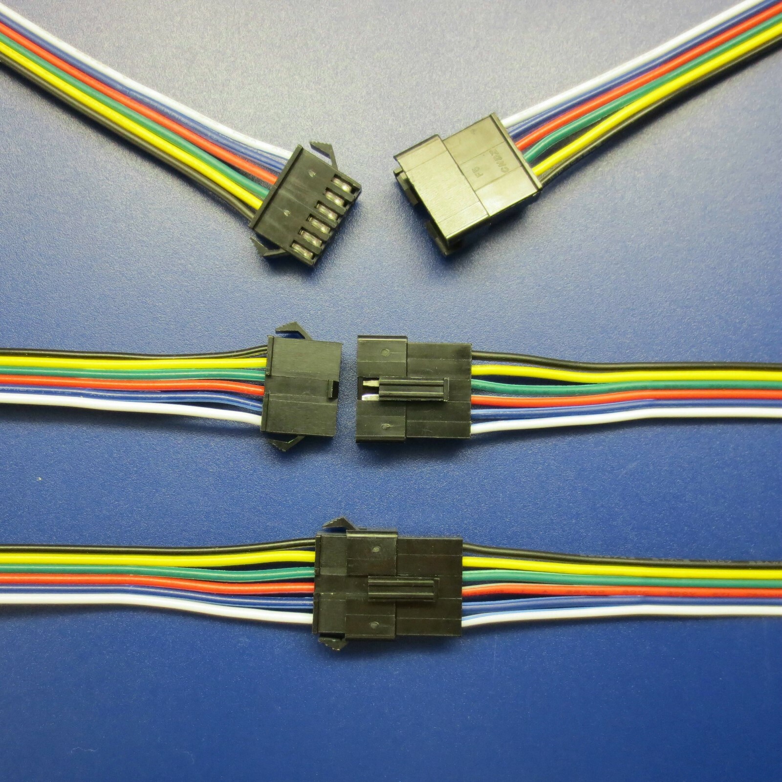 LED Anschluss Kabel Leitung Stecker Male Female 2 3 4 5 6 polig RGB ...