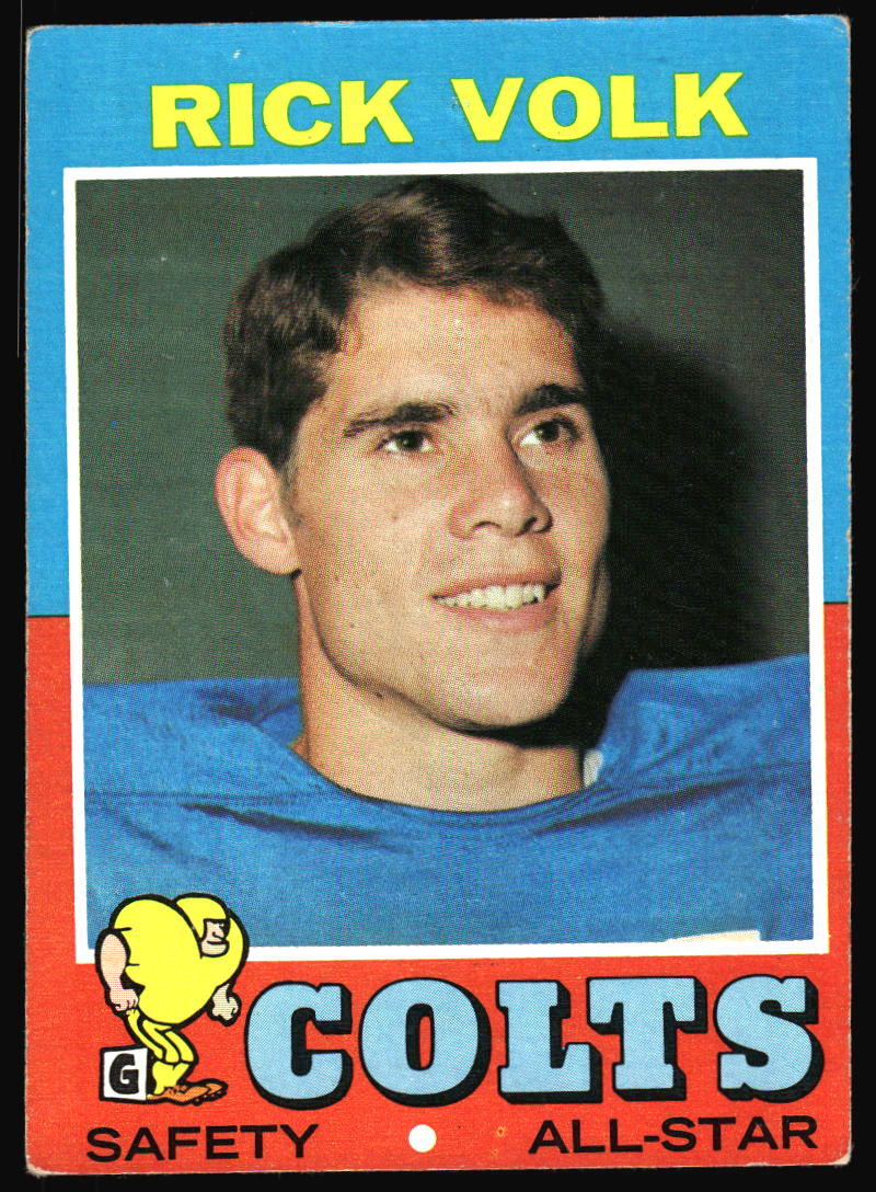 1971 Topps Rick Volk Rookie #32 Baltimore Colts | eBay