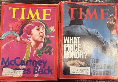 TIME Lot (35) Vintage 1976 Magazines. Beautiful Collection/History ...