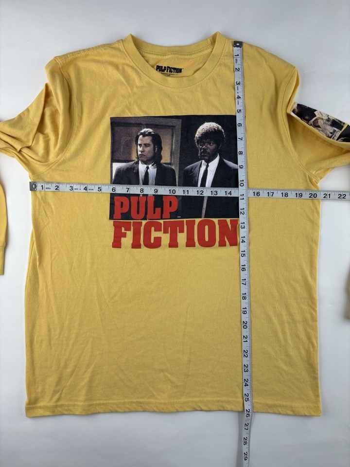Quentin Tarantino Pulp Fiction Yellow Long Sleeve Miramax Official ...