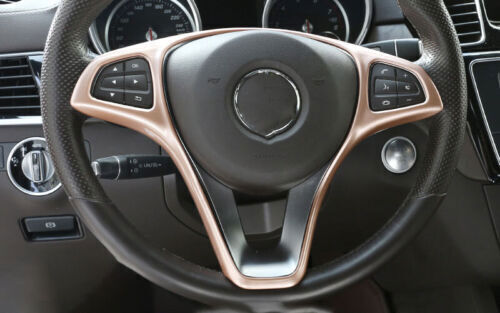 Rose Golden Cover Trim Fit For Benz GLS GLE 2016-2018 2019 Steering ...