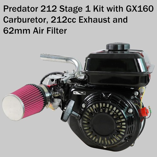 YOXUFA 212cc Carburetor Stage 1 Kit for Predator 212 224cc 196cc GX160 ...