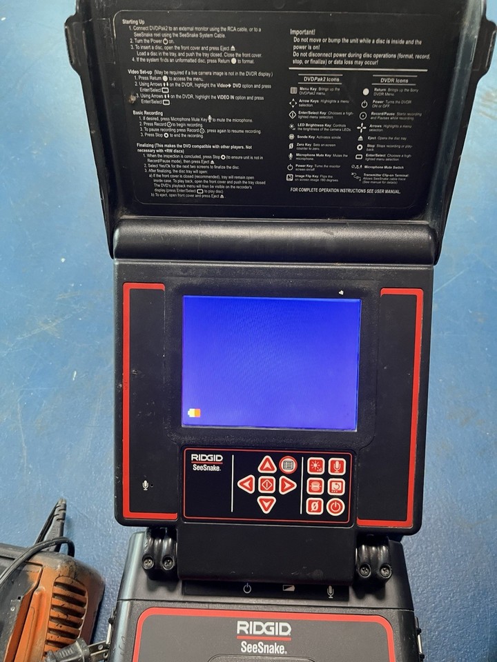 Rigid SeeSnake Plus Sewer Camera & Electronic Monitor Screen | eBay