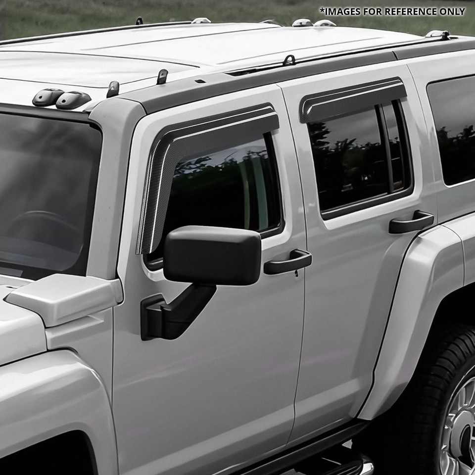 Side Window Visor Vent Sun Shade Rain Guards Deflector for Hummer H3 ...