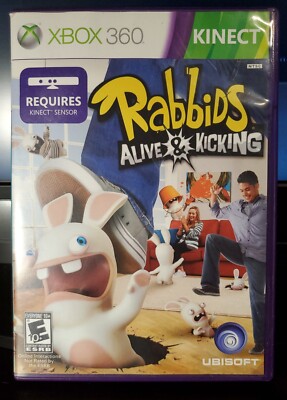 Rabbids: Alive & Kicking (Microsoft Xbox 360, 2011) Disc VG No Manual ...