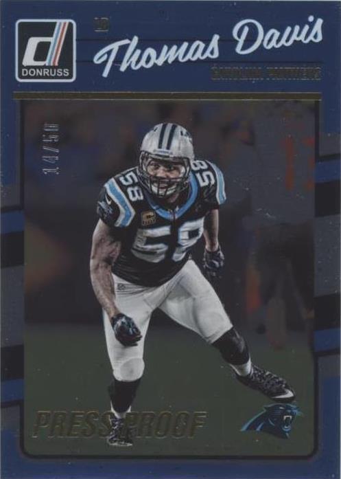 2016 Donruss - Thomas Davis #46 Press Proof Gold /50 for sale online | eBay