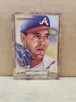 1997 GREG MADDUX DONRUSS DIAMOND KINGS #2 CHASE INSERT /10000 BRAVES ...