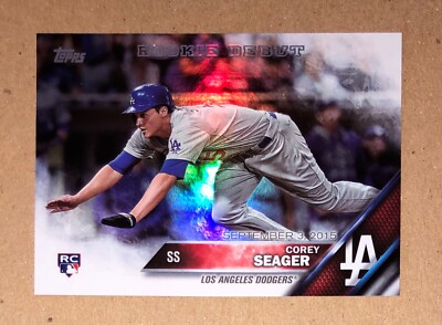 2016 Topps Update Rainbow Foil Corey Seager ROOKIE DEBUT RC #US279 | eBay