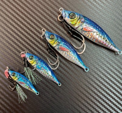 Pilly Metal Jigs 10g 21g 40g 60g 80g Jigging Lures Jig Snapper Kings ...