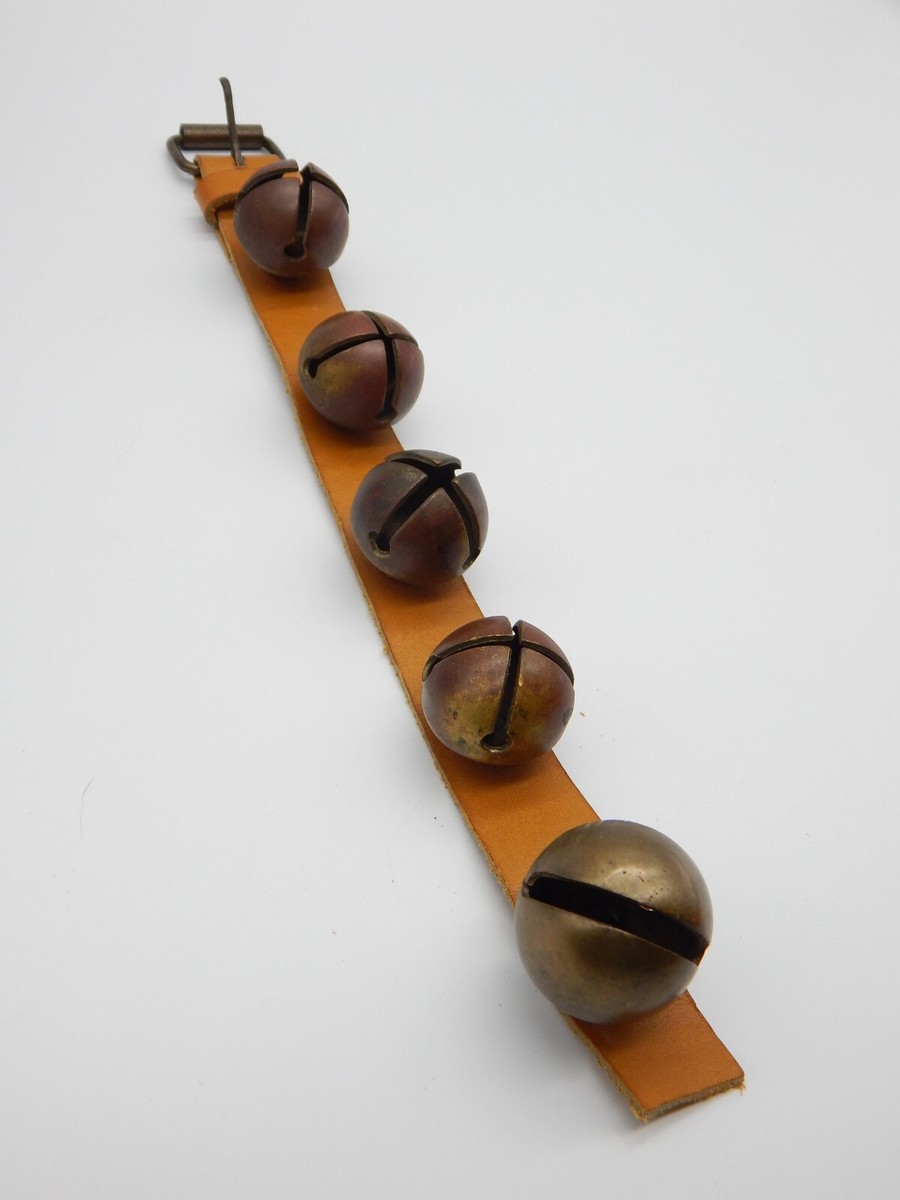 Strap On A Sleigh Bells Arctic Sleigh Bell Strap Brass Plated Bells 1"