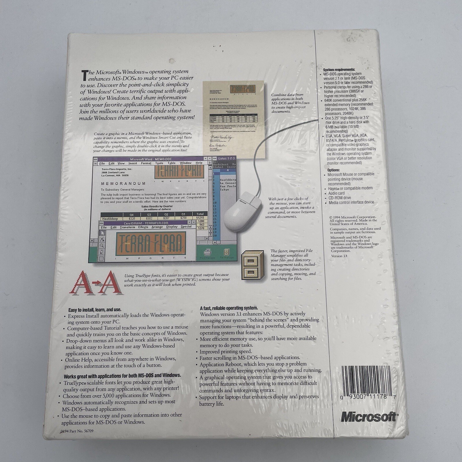 Microsoft Windows Version 3.1 3.5” Disks - 1993 Big Box for sale online ...