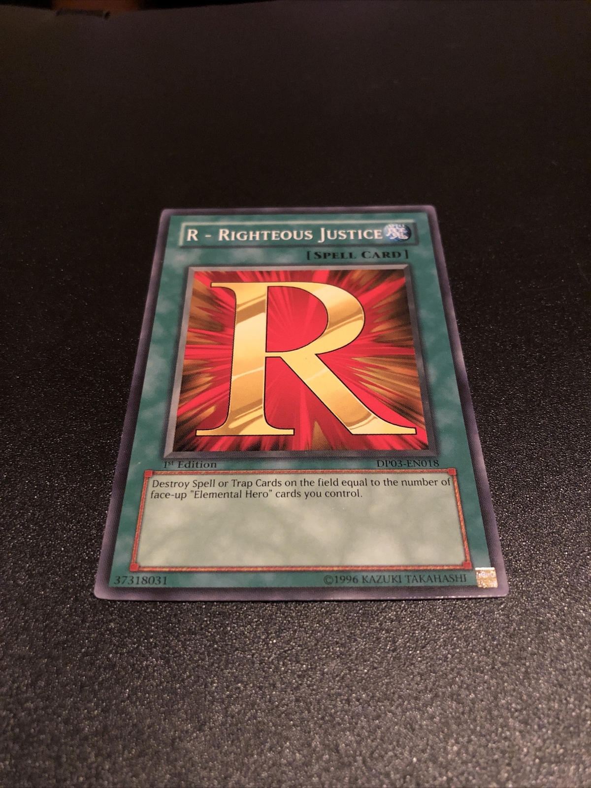 YuGiOh R - Righteous Justice - DP03-EN018 - Common - 1st edition NM | eBay