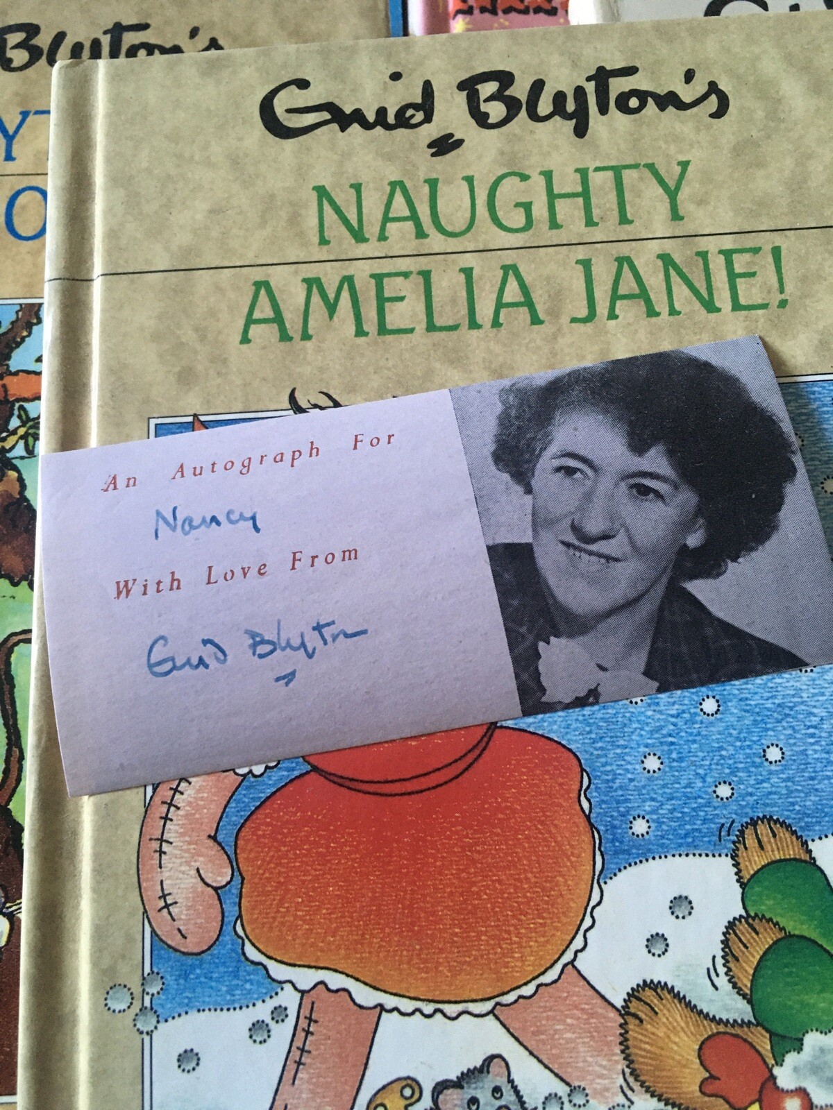 Enid Blyton Signed Book Sticker And A 5 Book Lot- VERY RARE! HTF ...