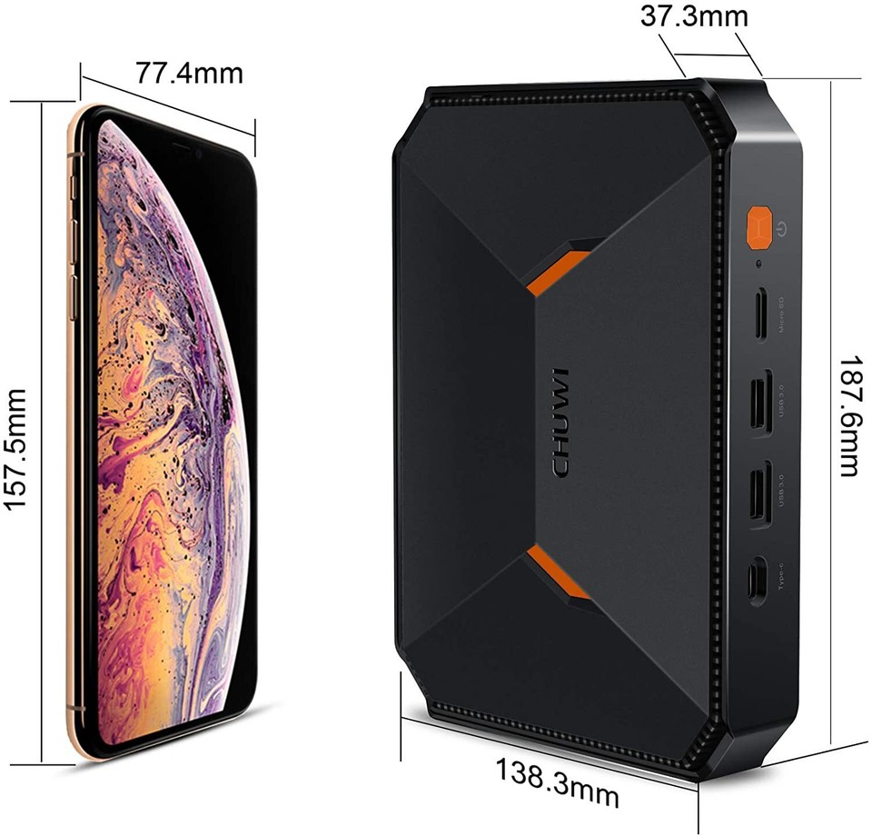 CHUWI Mini Desktop Computer PC Intel N4100|8GB Ram|256GB SSD |Windows ...