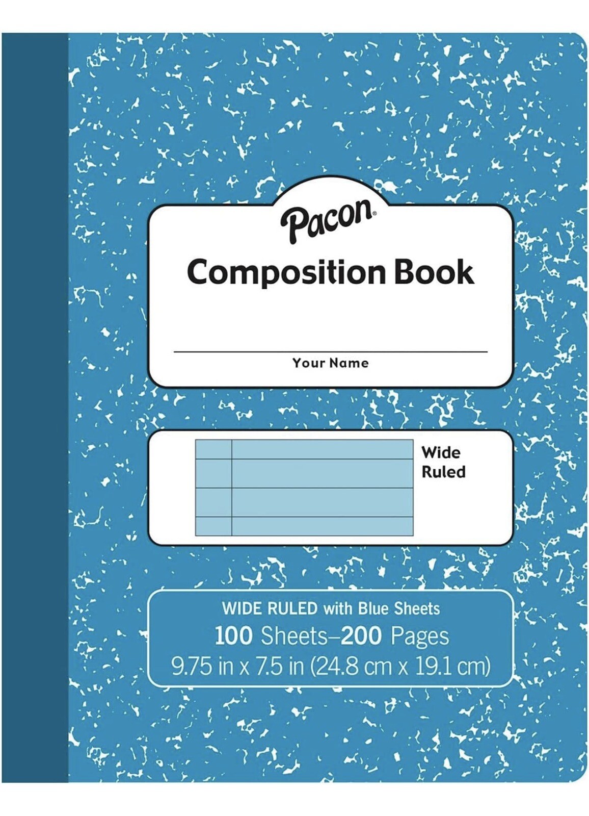 Pacon Mmk37170 Pastel Blue Composition Book Wide for sale online | eBay