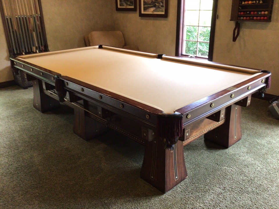 Brunswick-Balke-Collender Pool Table 1920's Kling 5x10 | eBay