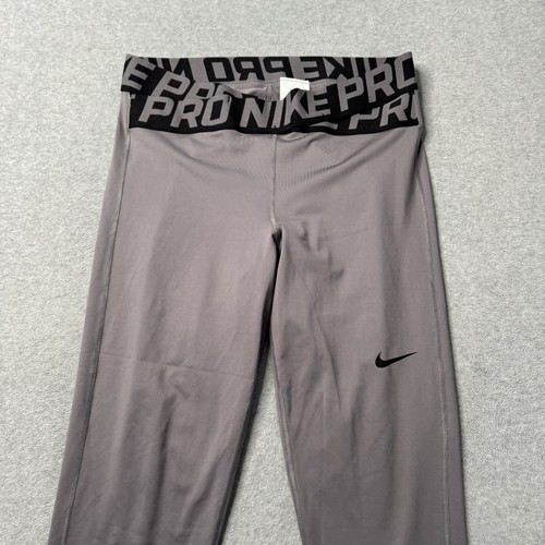 Nike Pro Dri-Fit Compression Pants Mens Large Gray Athleisure ...