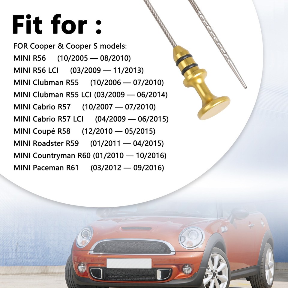 Engine Oil Dipstick Upgraded for Mini Cooper R55 R56 R57 R58 R59 R60 ...