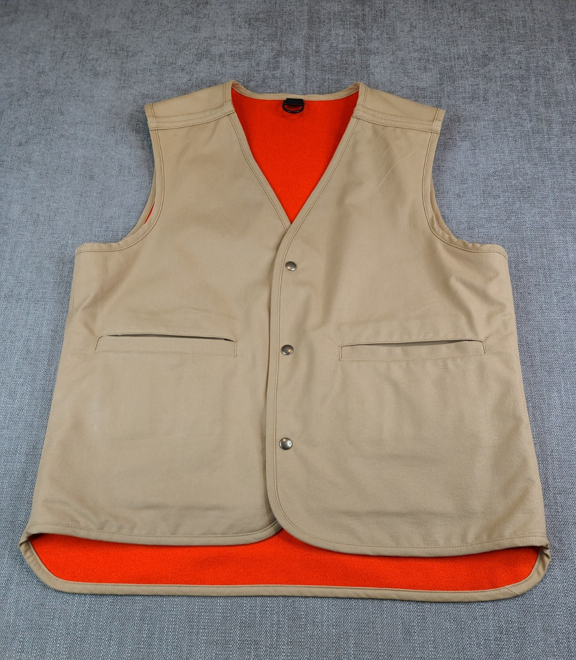 Vintage Pendleton Outdoors Man Vest Mens M Reversible Wool Hunting ...