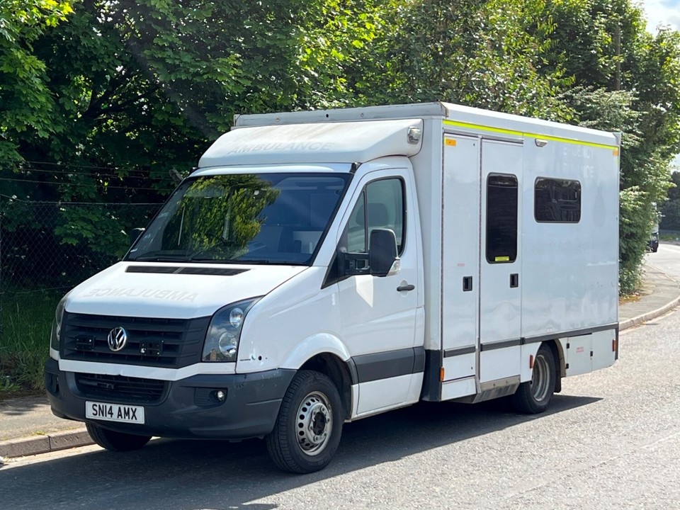 2014 14 Reg VOLKSWAGEN CRAFTER CR50 + TDI AMBULANCE Camper NO VAT ULEZ ...