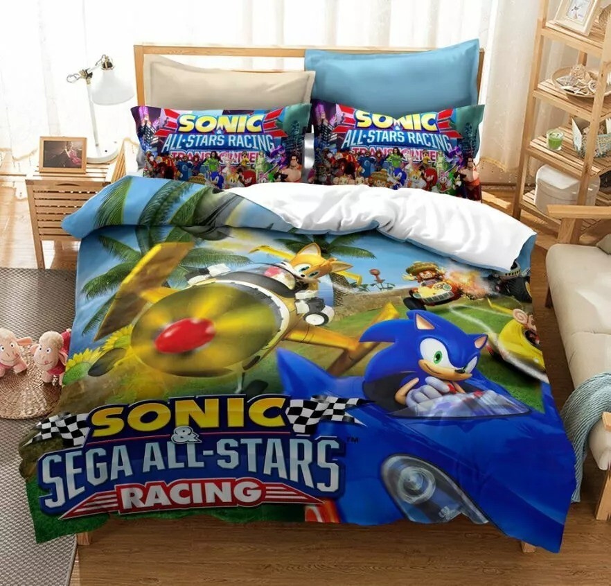 Sonic the Hedgehog Bedding Set – Single, Double, Queen, King Bedding ...