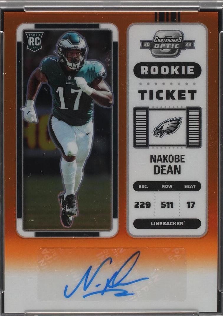 2022 Panini Contenders Optic - Rookie Ticket Autographs Nakobe Dean ...