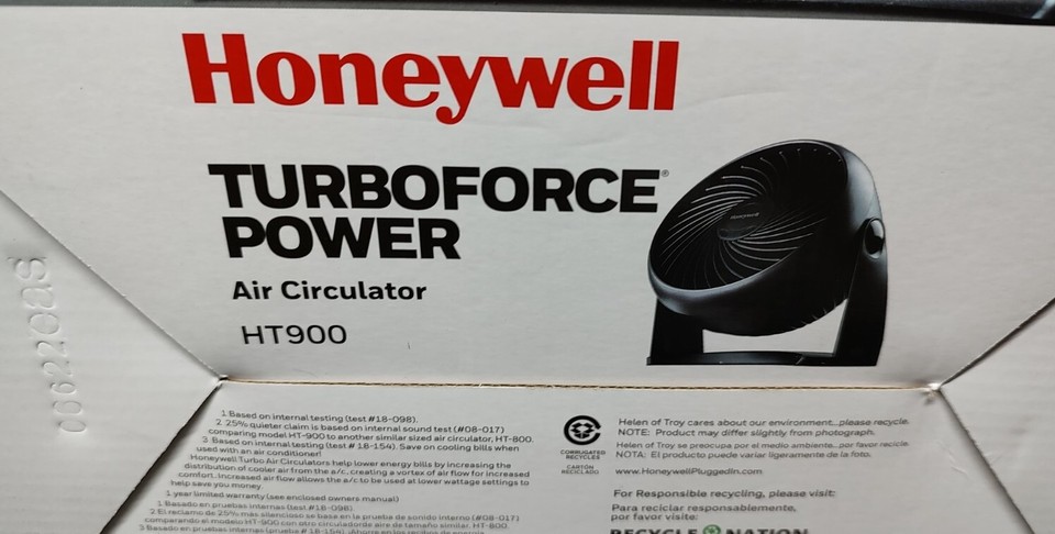 Honeywell - HT-900 - TurboForce Air Circulator Fan 744759167293 | eBay