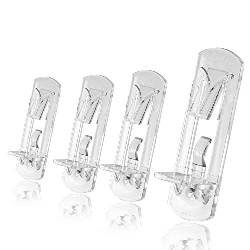 4pcs Locking Shelf Support Pegs 5mm Shelf Pins Clear Shelf Clips ...