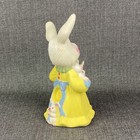 Vintage Bunny Rabbit Figurine 12" Tall Hand Painted | eBay