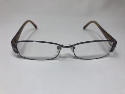 PRADA 66H 52-16-135 2AU TORTOISE SILVER FLEX HINGE EYEGLASSES FRAME ...
