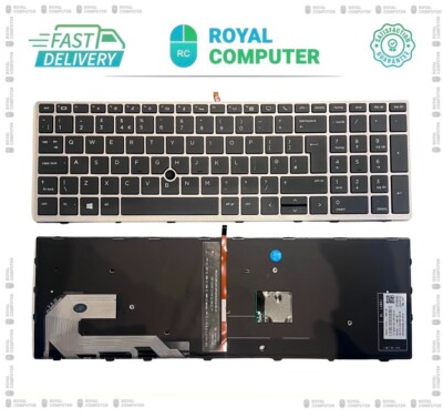 HP EliteBook 850 G5 755 G5 850 G6 L14366-031 UK Keyboard With Pointer ...