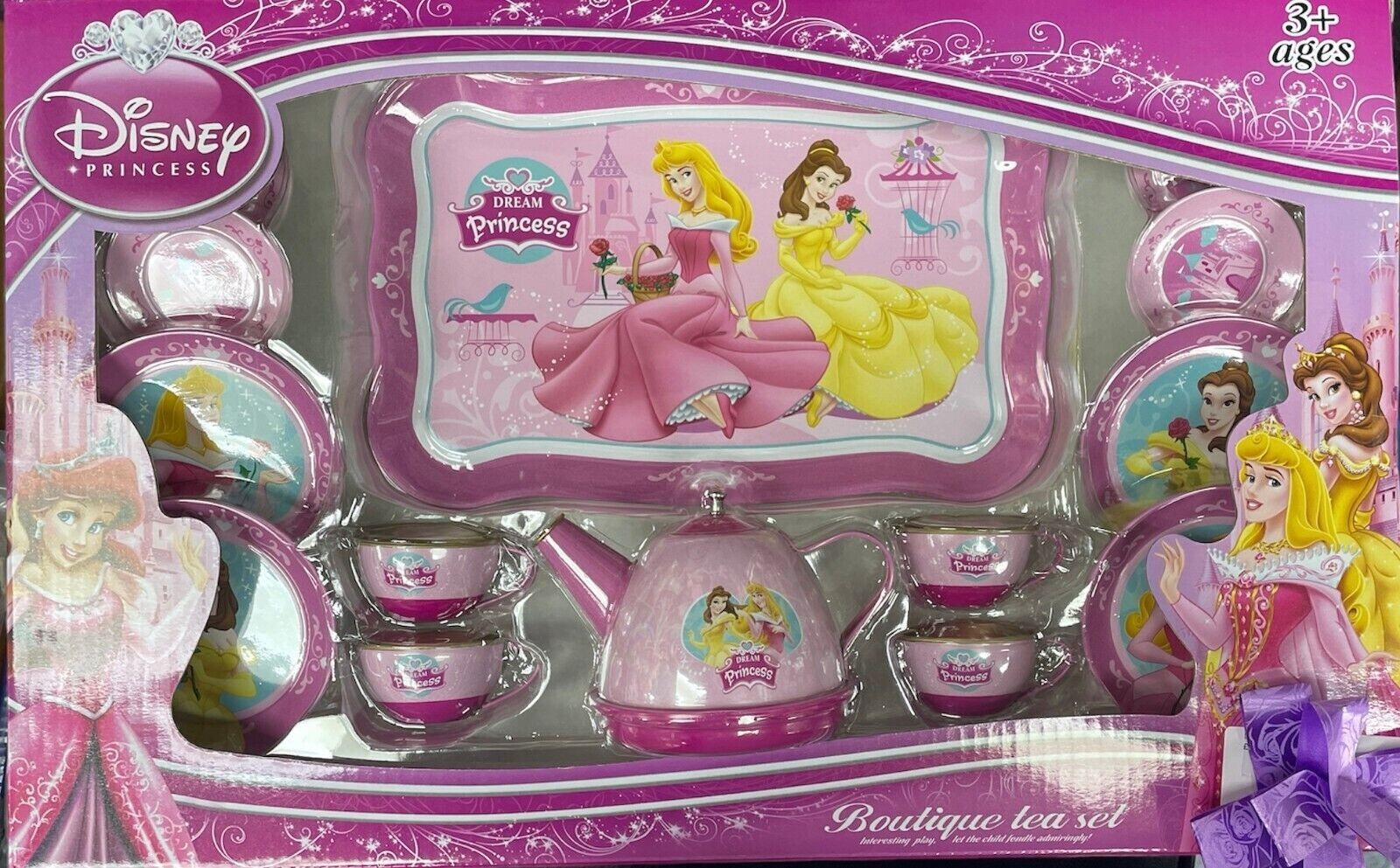 KIDS CHILDRENS PLAY PRINCESS TEA SET DISNEY BOUTIQUE TEA SET | eBay UK