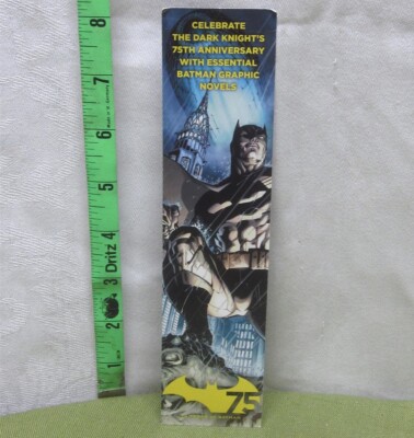 BATMAN rare bookmark 75th Anniversary 2014 DC Comics graphic novels ...