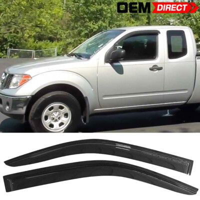 Fits 05-21 Nissan Frontier D40 Extended Cab Window Visors Vent Rain ...