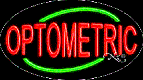 NEW "OPTOMETRIC" 30x17 OVAL BORDER REAL NEON SIGN w/CUSTOM OPTIONS ...