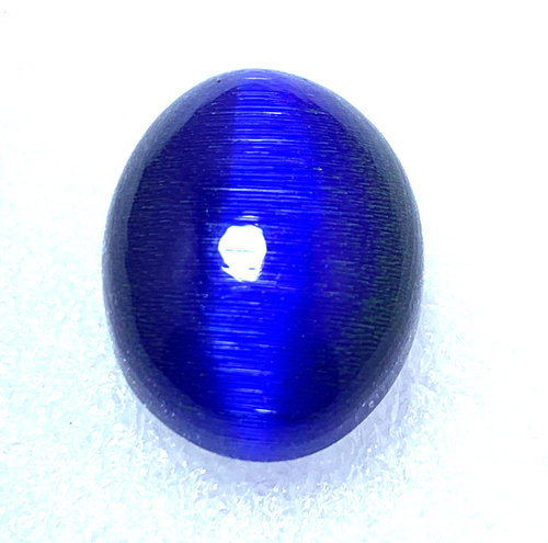 29.80 Ct. Natural Chrysoberyl Blue Cats Eye Oval Cabochon Cut Loose ...