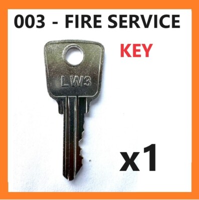 1 x Fire services Key 003 Key cut for Australian Emergency Services ...