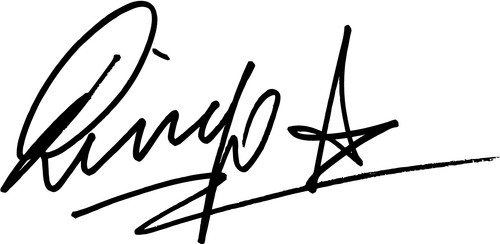 Ringo Starr Autograph Signature VINYL DECAL Bumper Sticker the Beatles ...