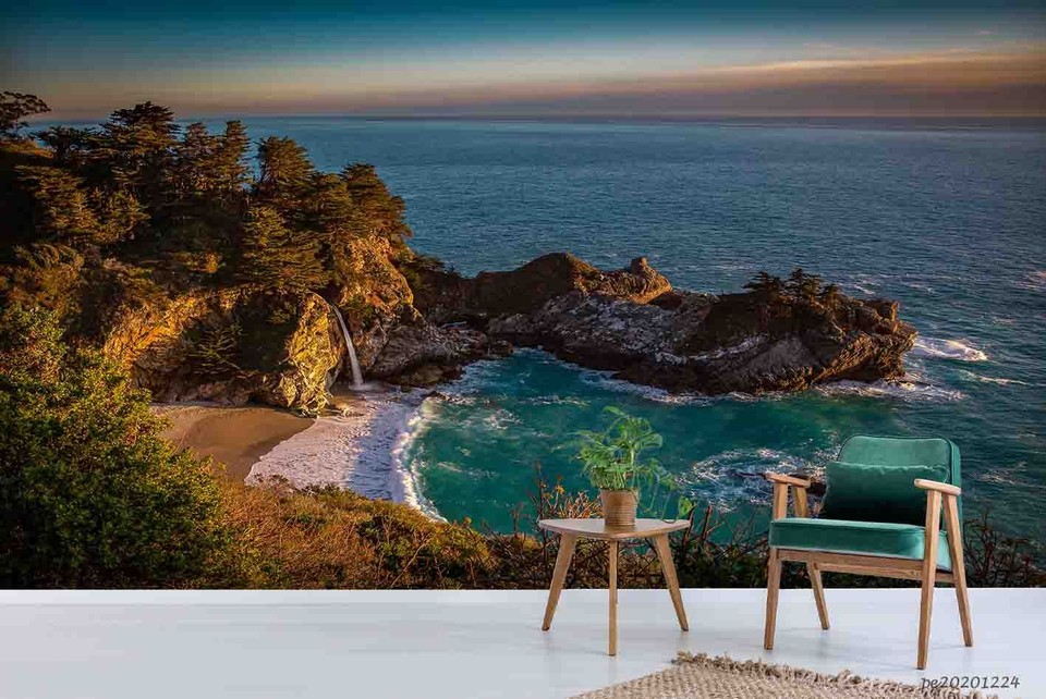 3D Seaside Rainbow Self-adhesive Removeable Wallpaper Wall Mural | eBay