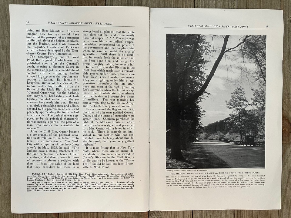 Autographed Vintage Elizabeth Custer Booklet 1920s Custer Trail Civil ...