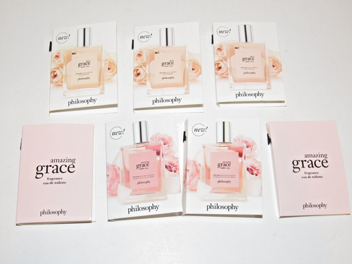 7 Philosophy Fragrance Sampler Amazing Grace Ballet Rose Pure Nude EDT ...