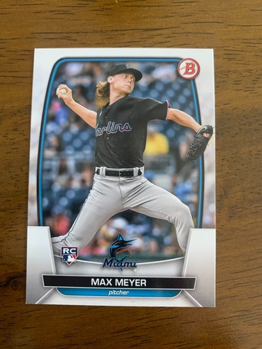 Max Meyer 2023 Bowman Rookie Card #36 Miami Marlins Baseball Card | eBay