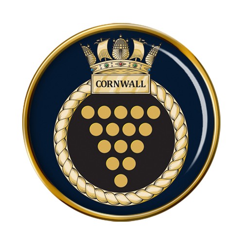 HMS Cornwall, Royal Navy Pin Badge | eBay