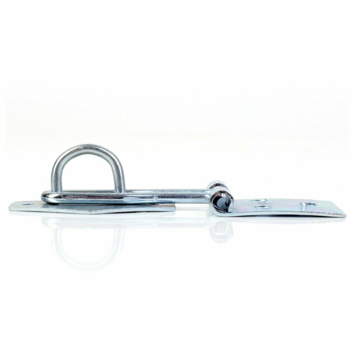 WIRE HASP & STAPLE ZINC PLATE 3" SILVER DOOR SHED GATE LATCH CATCH FOR ...